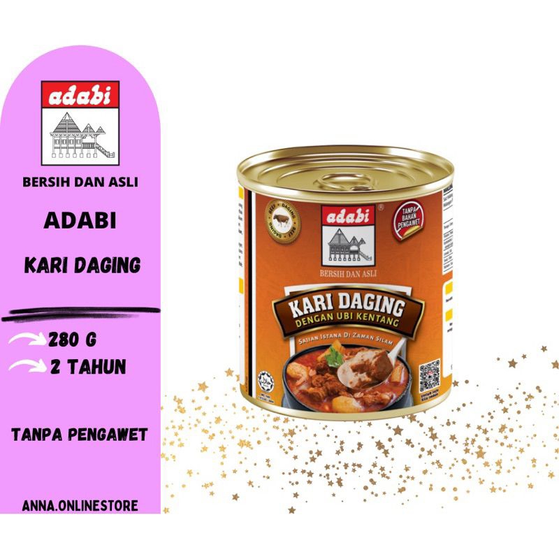 ADABI DALAM TIN KARI KAMBING / MUTTON CURRYKARI AYAM UBI KENTANGKARI ...