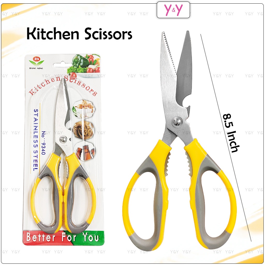 Stainless Steel Kitchen Scissors w Bottle Opener Nut Cracker /Bone Meat ...