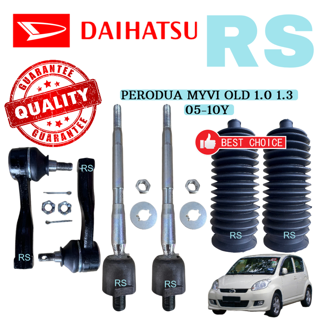 Myvi Old Model 1.0 1.3 05-10Y Tie Rod End, Rack End, Steering Boot (1 ...