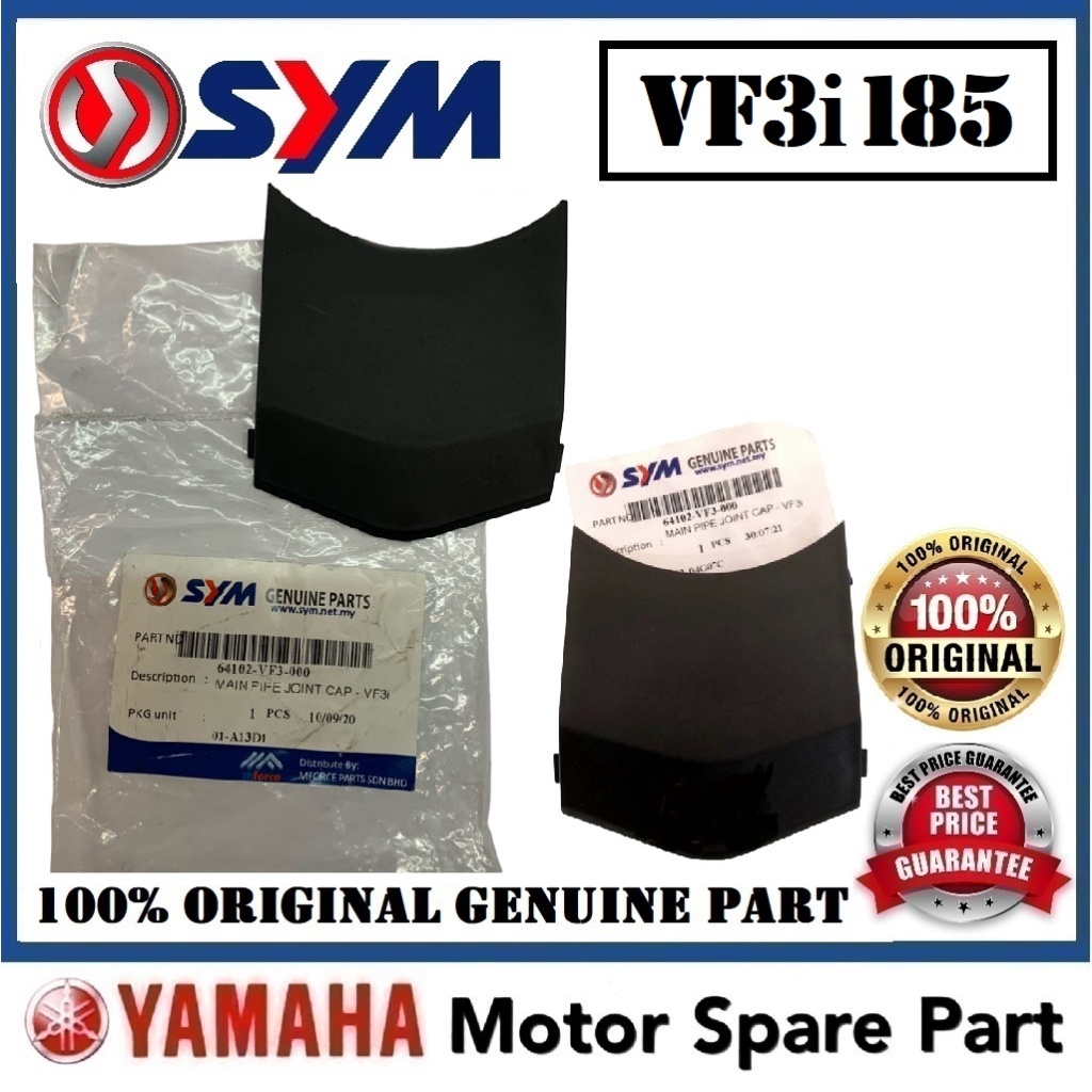 100% ORIGINAL SYM VF3i MAIN PIPE JOINT CAP 0 64102-VF3-000 COVER HORN UPPER TENGAH CENTER INNER ...