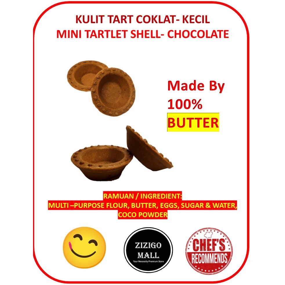 Kulit Tart Coklat Tart Shell Egg Tart Shell Tartlet Shell Chocolate ...