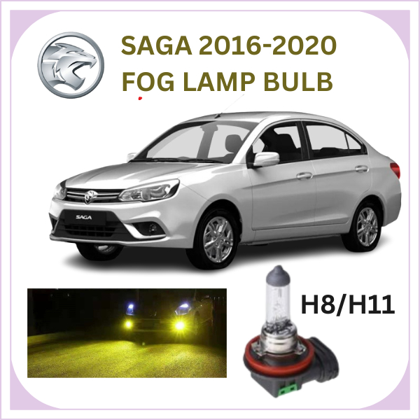 PROTON SAGA VVT 2016-2020 SPORT LIGHT/FOG LAMP BULB H8/H11 CAR HALOGEN LAMP SPOTLIGHT MENTOL ...