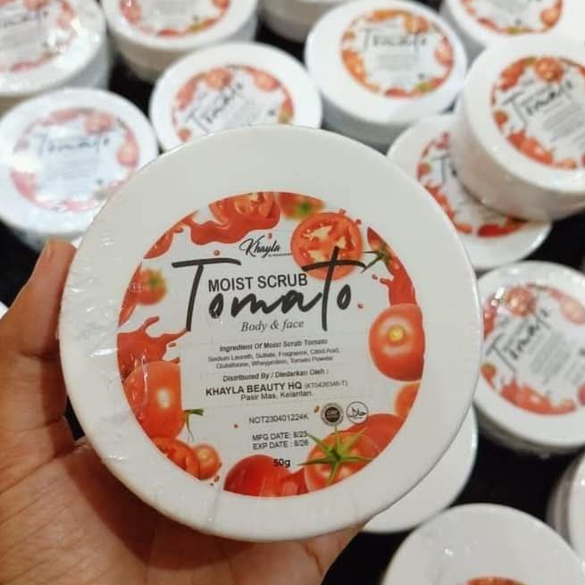 KHAYLA BEAUTY SCRUB TOMATO KHAYLA SCRUB TOMATO ALL SKIN TYPE | Shopee ...