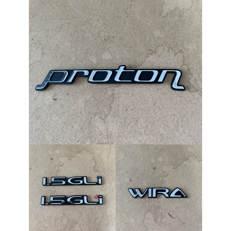 Proton Wira Mdm Oem Rear Bonnet Emblem Logo Wira 1.5 GLi | Shopee Malaysia
