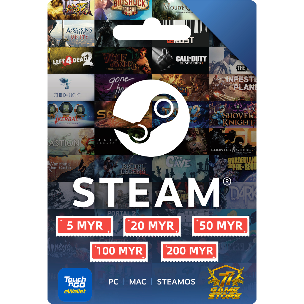 Steam Wallet MYR (RM5 / RM10 / RM20) | Shopee Malaysia