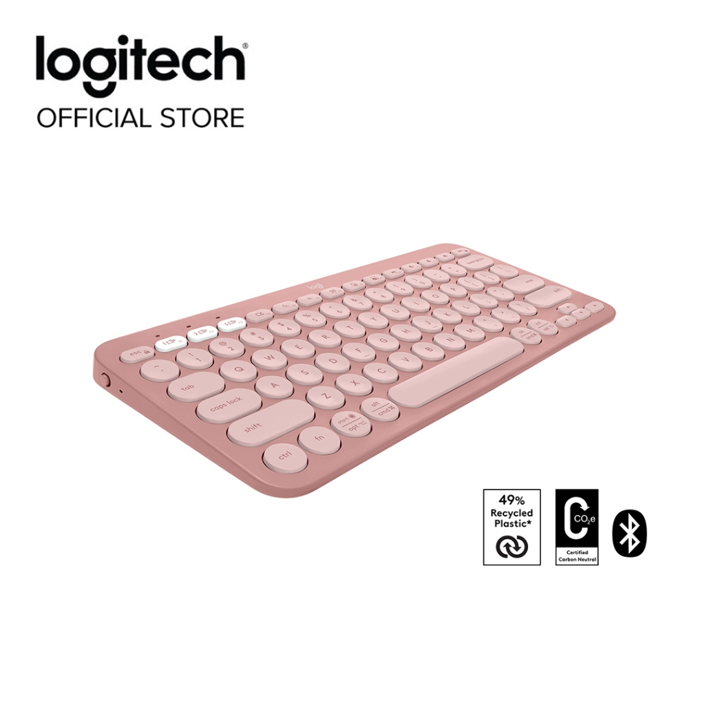 Logitech Pebble Keys 2 K380s, Multi-Device Bluetooth Wireless Keyboard ...
