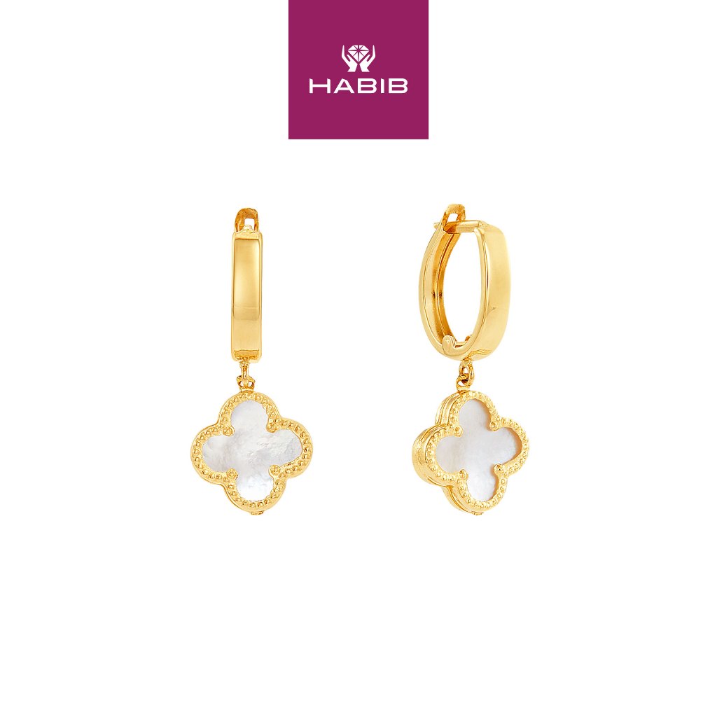 HABIB Mother of Pearl Earrings in 585/14K Yellow Gold YCLE00444-10 ...