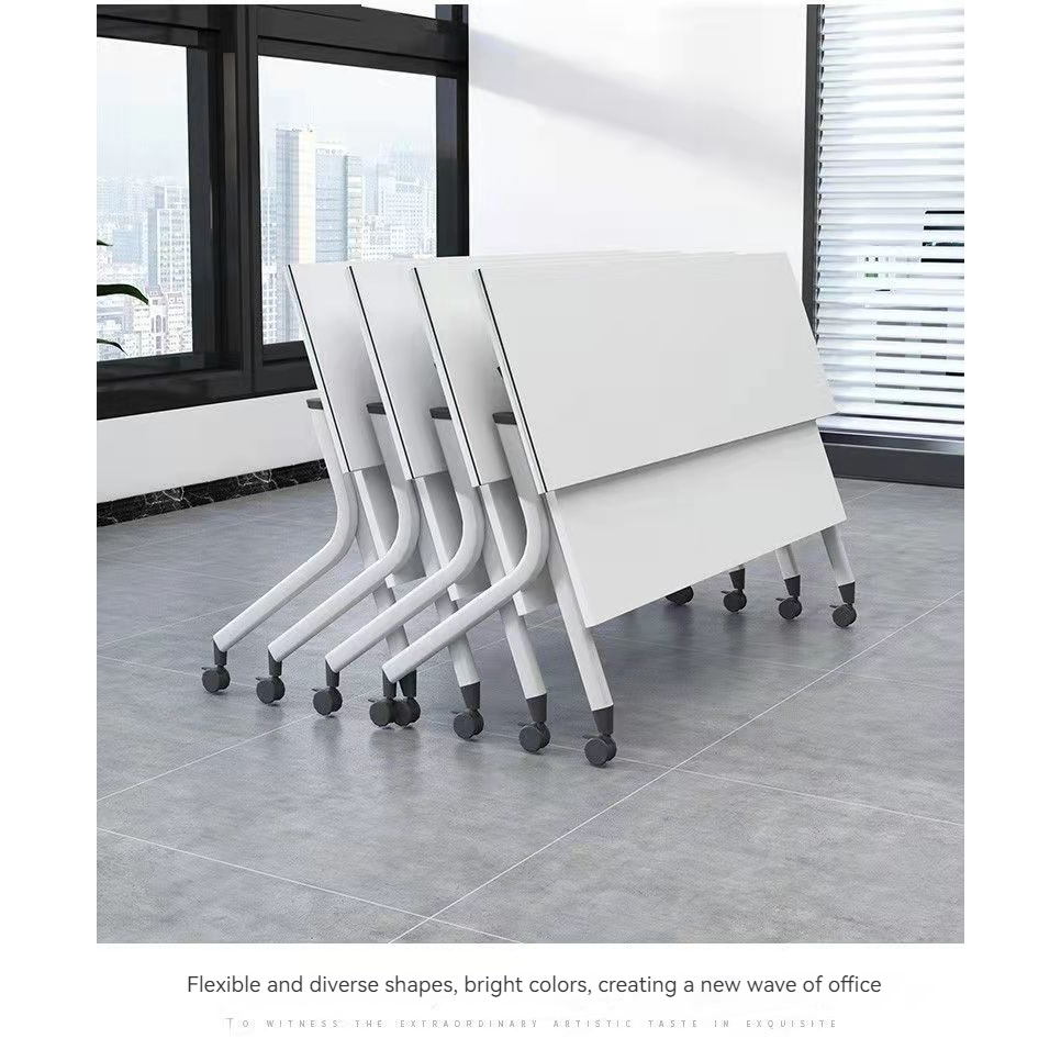 Folding training table mobile long table combination replica training ...