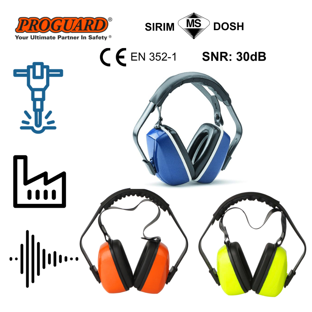 MILLENNIUM SNR 30dB Lightweight Adjustable Headband Padded Earmuff ...