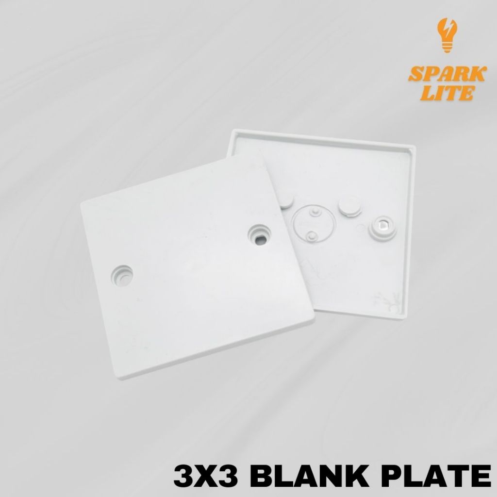 3X3 PVC Blank Plate Surface Switch Cover Nut Box | Shopee Malaysia