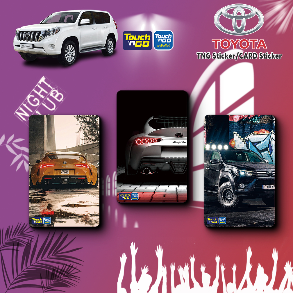 Toyota Car TNG Pelekat - Tng Touch N Go/Bank kad pelekat pelindung ...