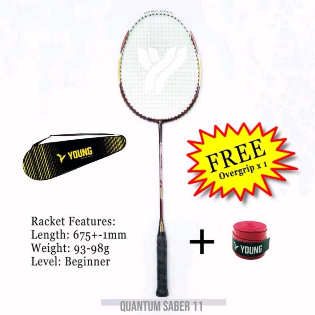 YANG YANG Quantum Saber 11 With One Compartment Bag (2 Pcs) [Free 1 ...