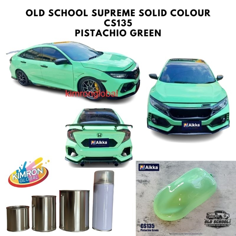 Aikka Paint CS135 Pistachio Green, Old School Supreme Solid Colour ...