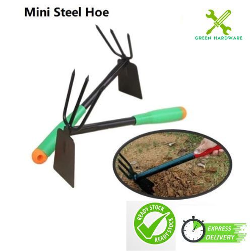 Mini Hoe with Rake /2 way Cangkul Kecil/Garden Tools | Shopee Malaysia