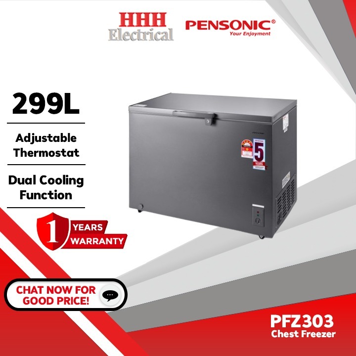 Pensonic Chest Freezer 299L PFZ-303 Peti Sejuk Beku | Shopee Malaysia