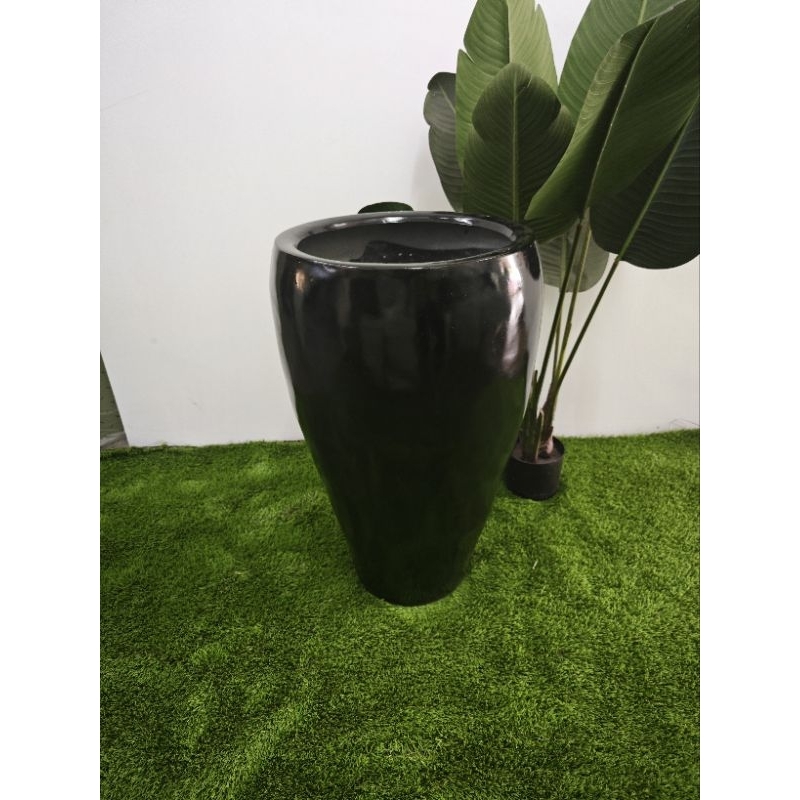 Pasu Tempayan Fiber indoor & outdoor garden Boleh buat tadahan air ...