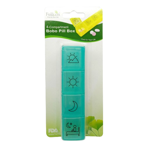 FULLICON BOBO PIL BOX 4 COMPARTMENT | Shopee Malaysia