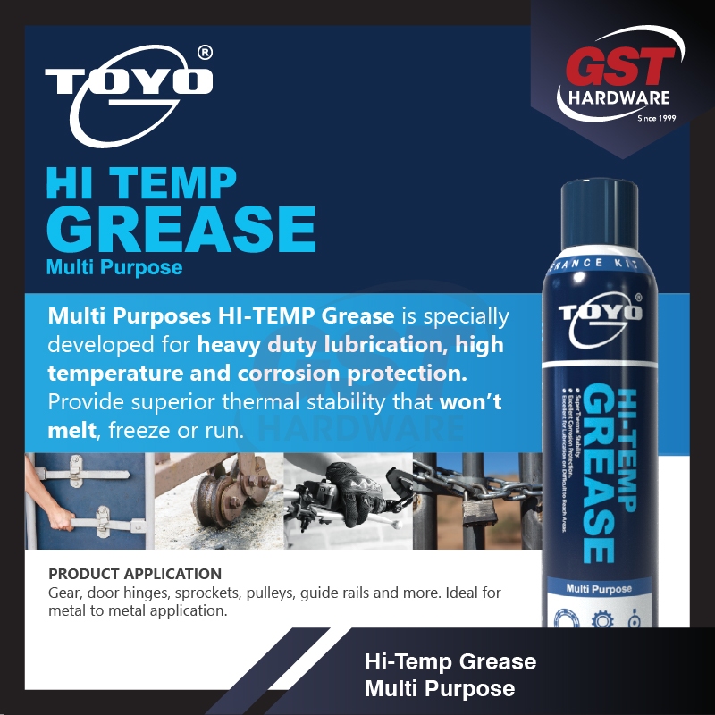 Toyo G Hi Temp Grease Spray High Temp Minyak Grease Spray Grease High ...