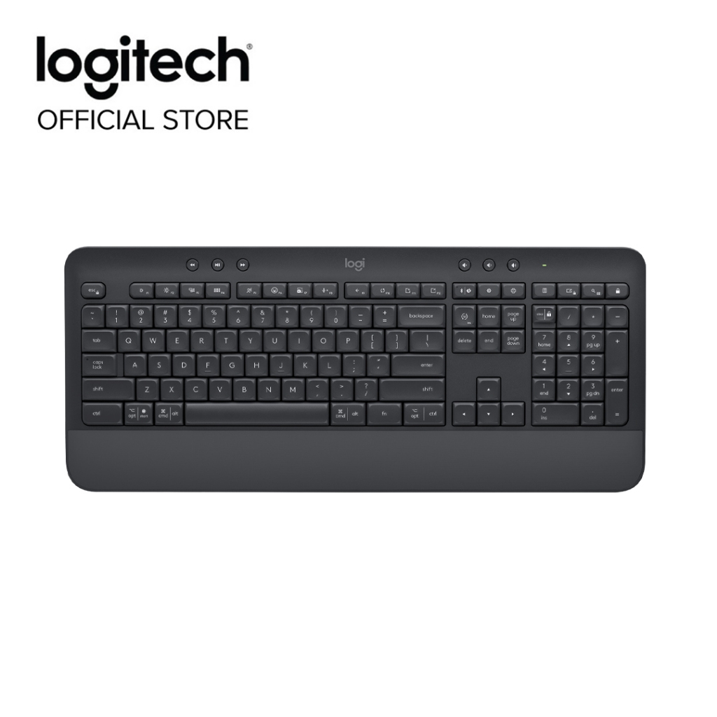 Logitech Signature K650 Comfort Full-Size Wireless Keyboard with Wrist ...