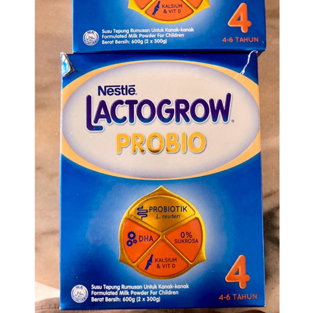 Nestle Lactogrow Probio 4 Milk Powder (600g)*box is a bit dented ...