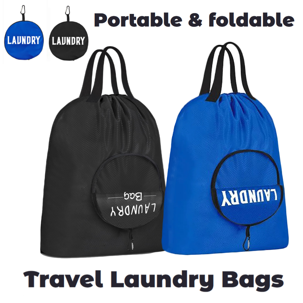 Travel Bag Foldable Portable Laundry Bag with Handles with Zipper and ...