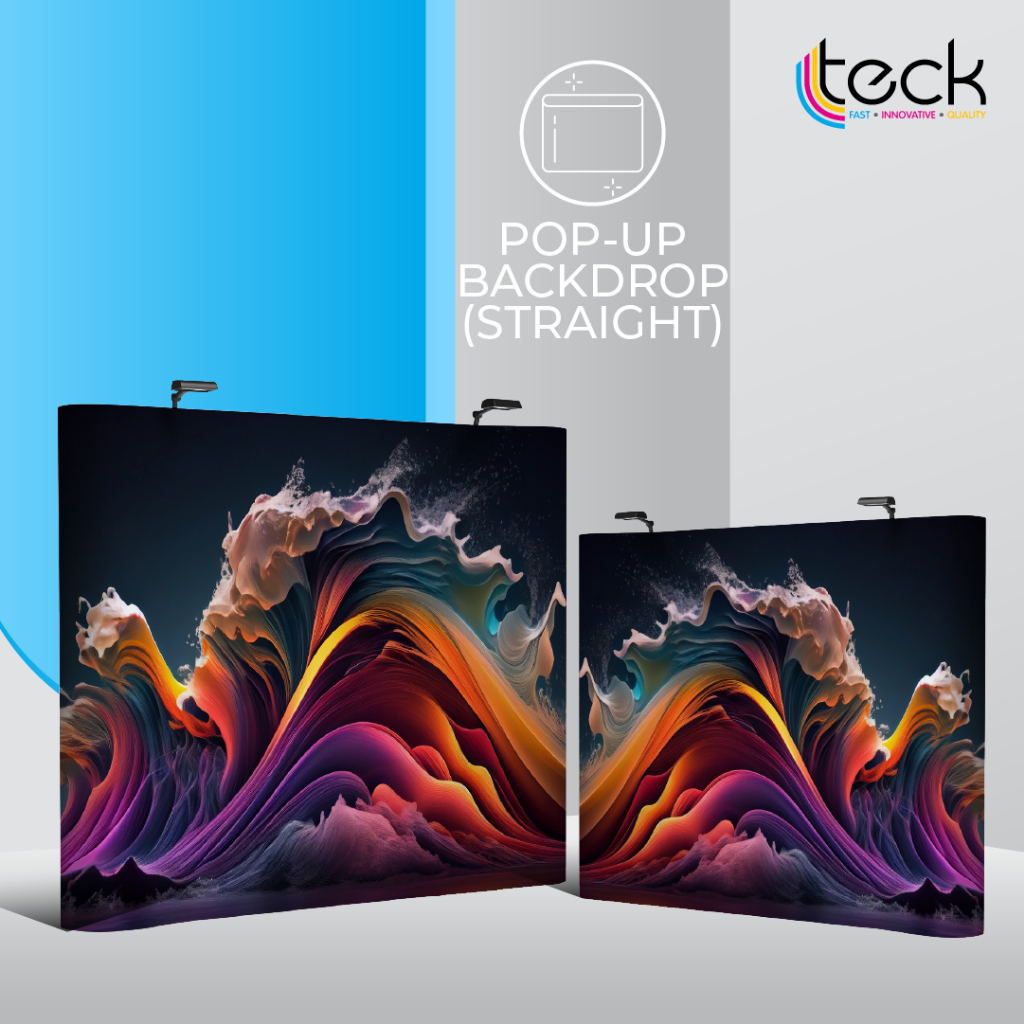 Pop Up Backdrop Curve (with print) | Shopee Malaysia