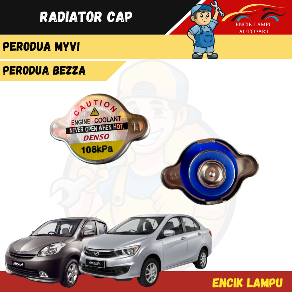 Perodua Myvi Bezza Radiator Cap Denso 022510-4150 100% New High Quality ...