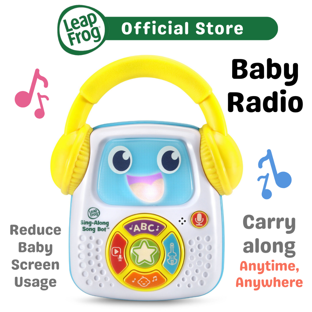 LeapFrog Sing-Along Song Bot Baby Carry Along Radio | Shopee Malaysia