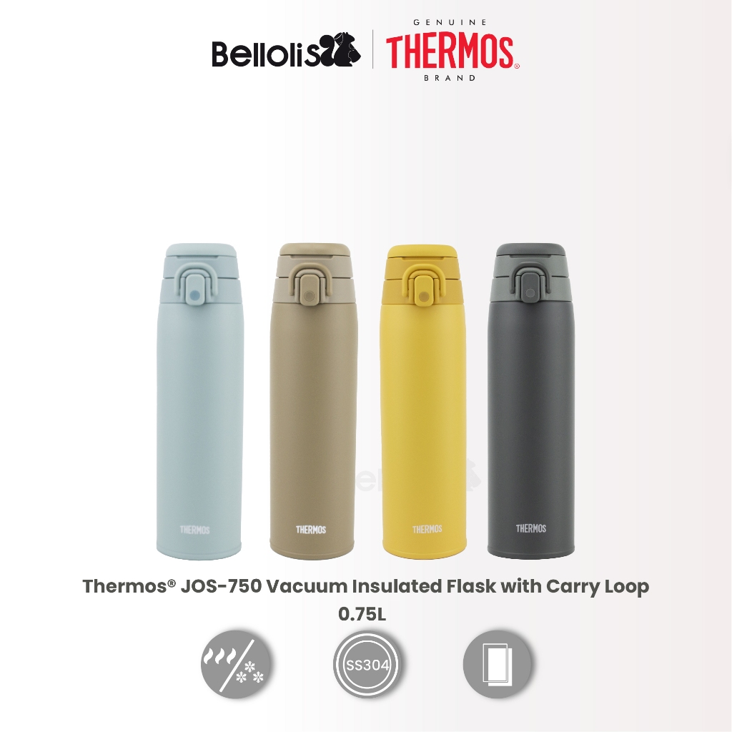 [100% Authentic] THERMOS 750ml Vacuum Original Thermos Flask True Stainless Steel SS304 ...