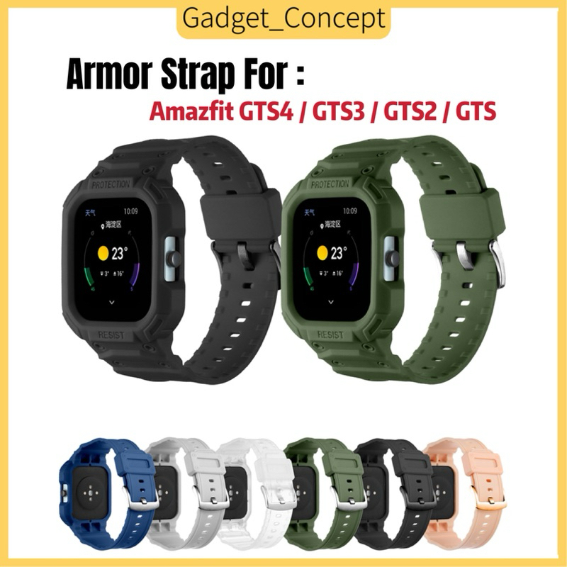 Armor Strap For Amazfit GTS4 GTS3 GTS2 GTS Strap + Case Armor Integral ...