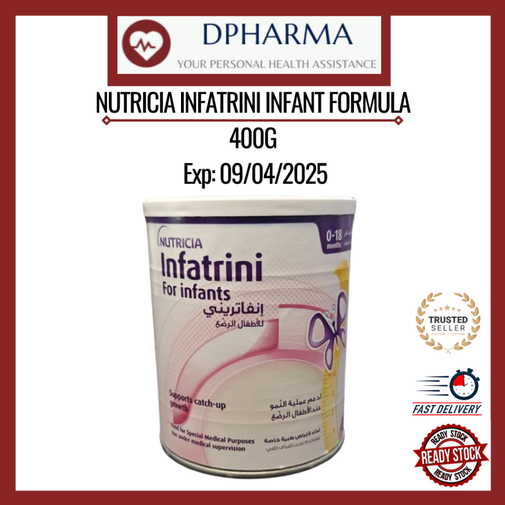 NUTRICIA INFATRINI FOR INFANTS 400G (0-18 MONTHS) (EXP: 09/04/2025 ...