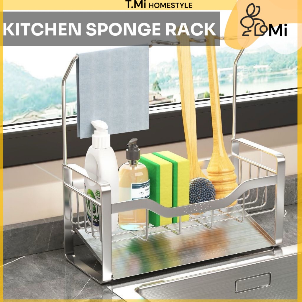 TMi Stainless Steel Kitchen Sponge Rack Brush Sponge Drain Storage ...