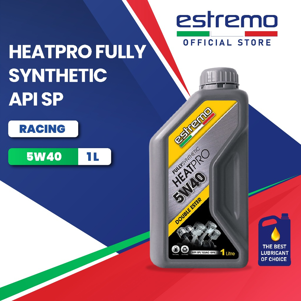 ESTREMO HEATPRO FULLY SYNTHETIC SAE 5W40 API SP (1L) | Shopee Malaysia
