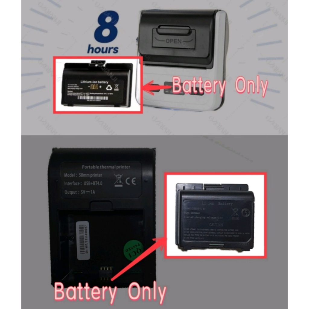Battery Original New Replacement Battery For Xpay Bluetooth Printer ...