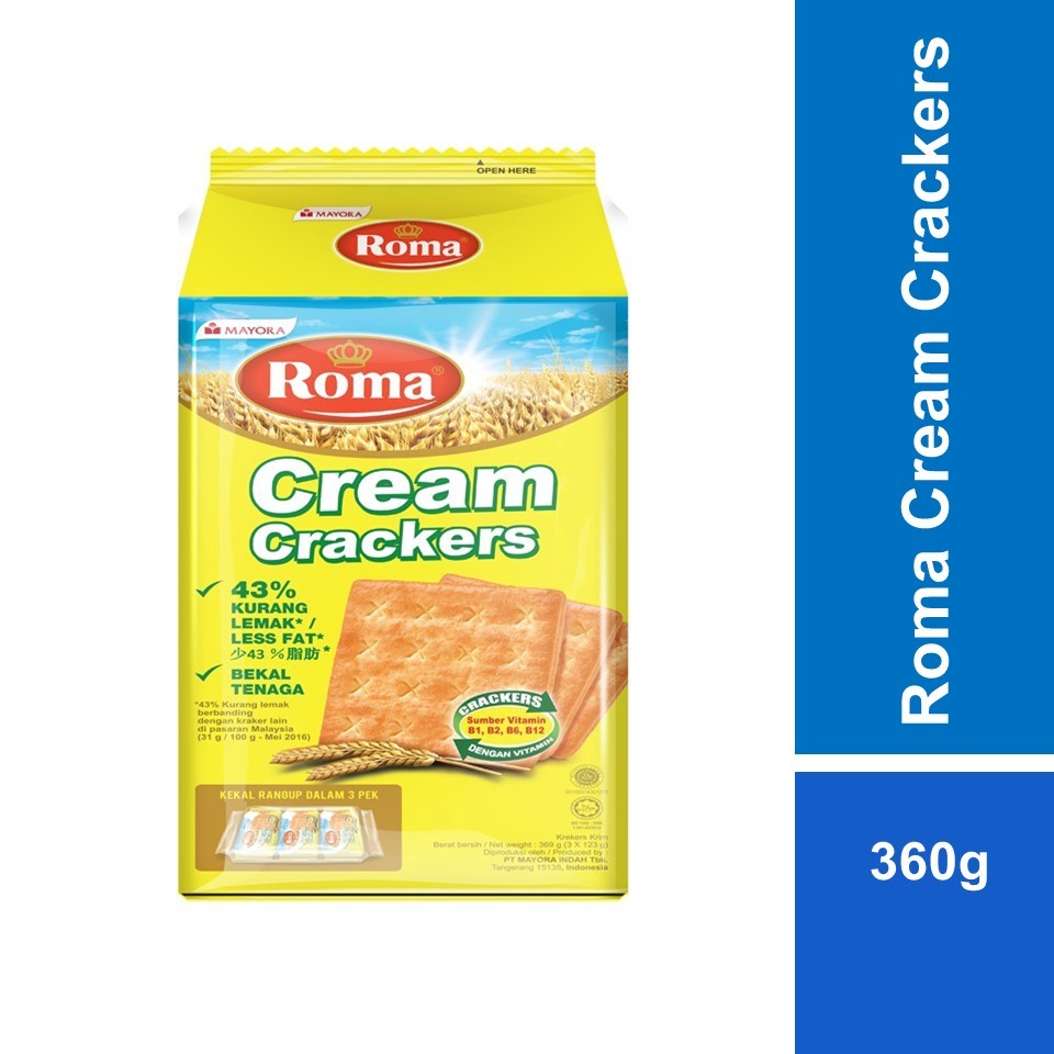 Roma Cream Cracker Biscuit 360g | Shopee Malaysia