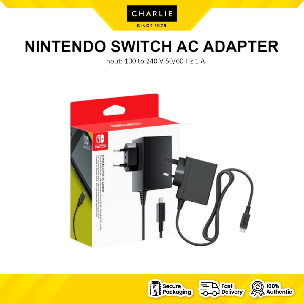 NINTENDO SWITCH AC ADAPTER | ORIGINAL NINTENDO MALAYSIA | Shopee Malaysia