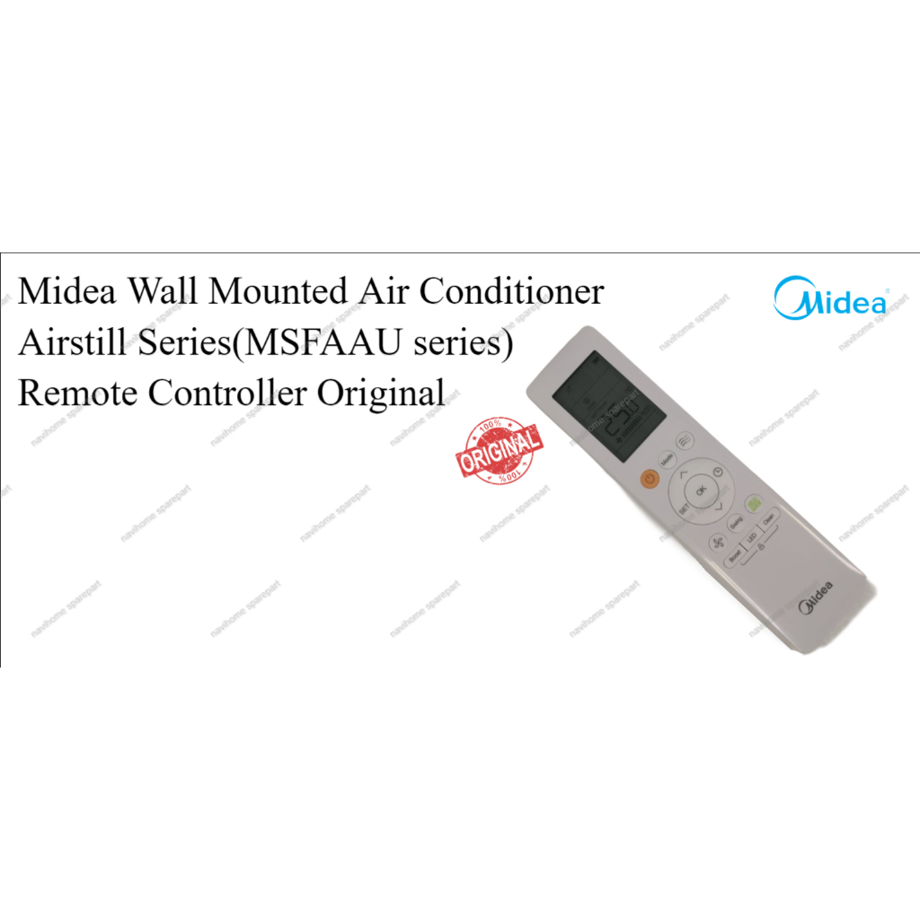 Accessories/Spare Part-Midea Wall Mounted Air Conditioner Remote ...