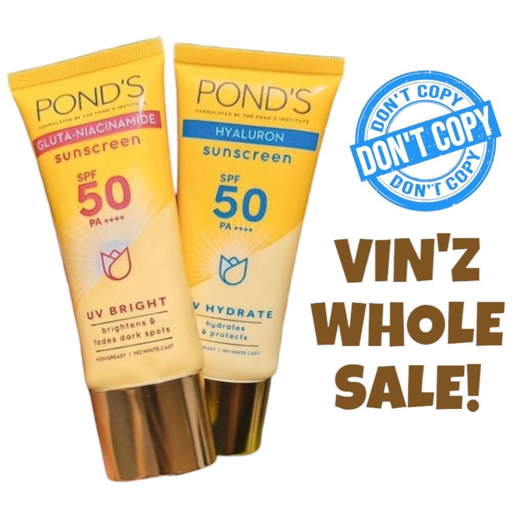 Pond's Face Sunsreen SPF50 Gluta & Hyaluron 50ml. | Shopee Malaysia