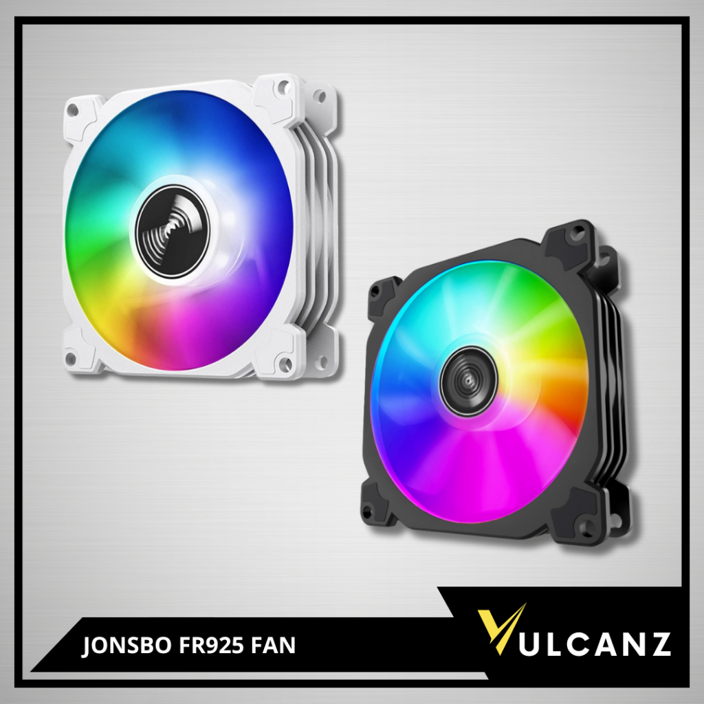 JONSBO FR925 PWM 4PIN ARGB PC COMPUTER CASE FAN 9CM HIGH AIR VOLUME CPU ...