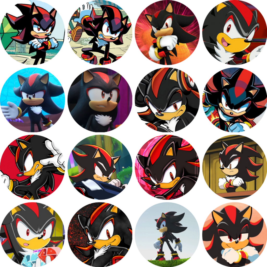 Shadow The Hedgehog Button Badge 58mm | Shopee Malaysia