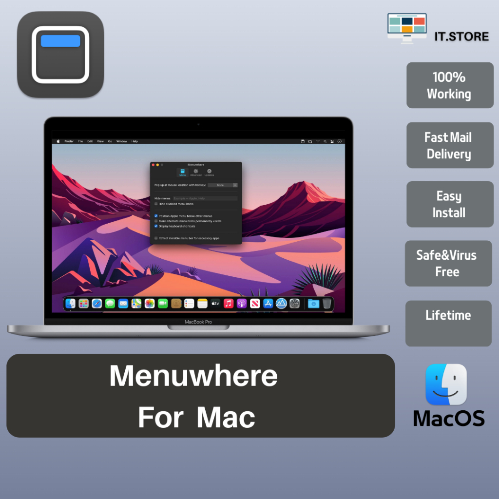 Menuwhere Lifetime for M1/M2 M3 Chip Apple Silicone MacOs/Macbook/Mac ...
