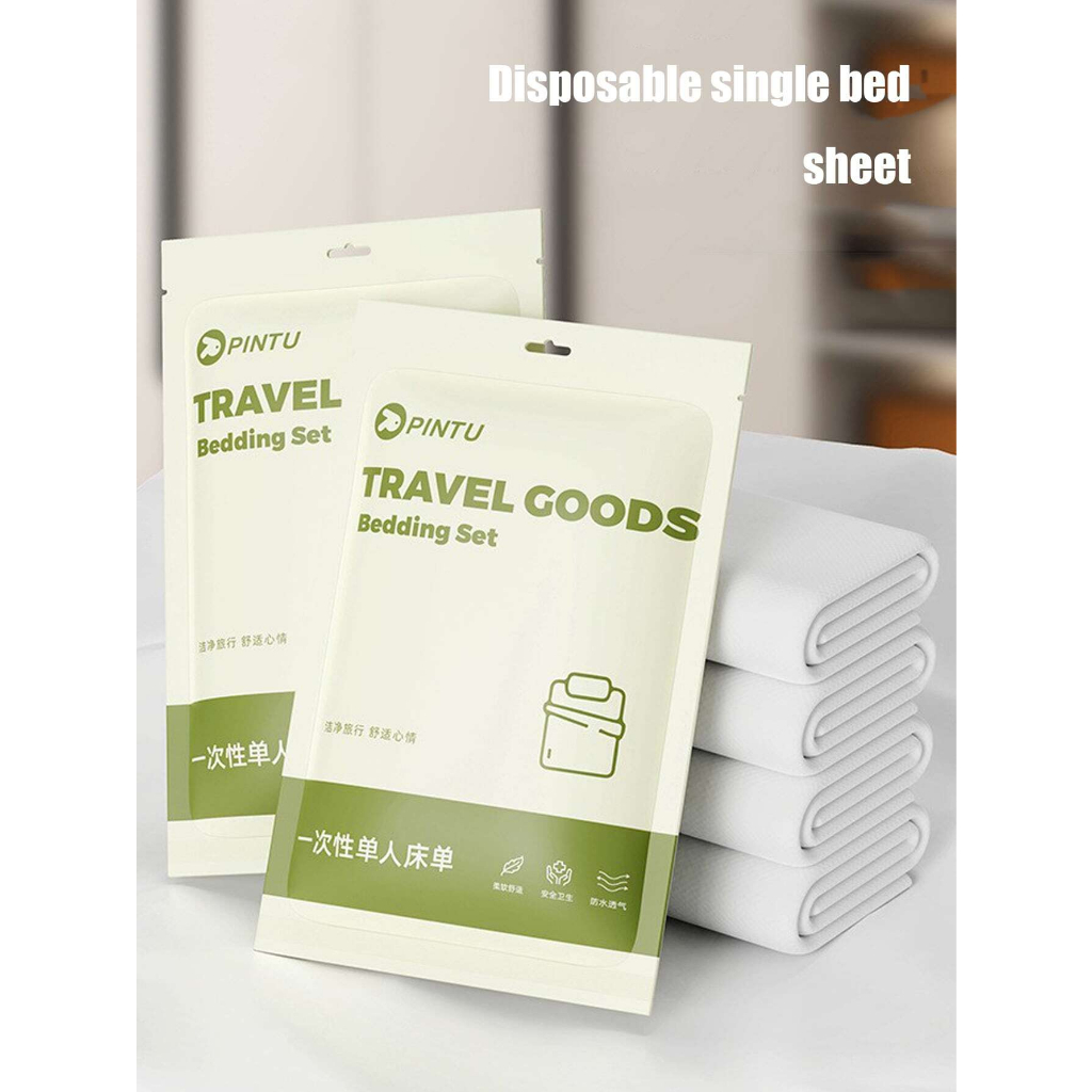 UG Disposable Single Sheets Bed Set Hotel and Travel Portable ...