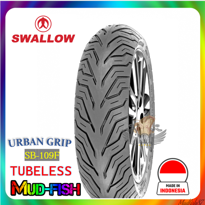 TAYAR SKUTER SWALLOW / DELI TIRE URBAN GRIP SC109 TUBELESS TYRE 110/70 ...