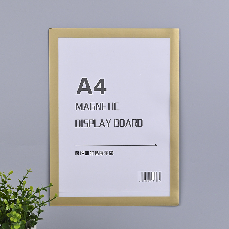 Magnetic Photo Frame Gambar A3 A4 Magnetic Display Board Wall Stick ...