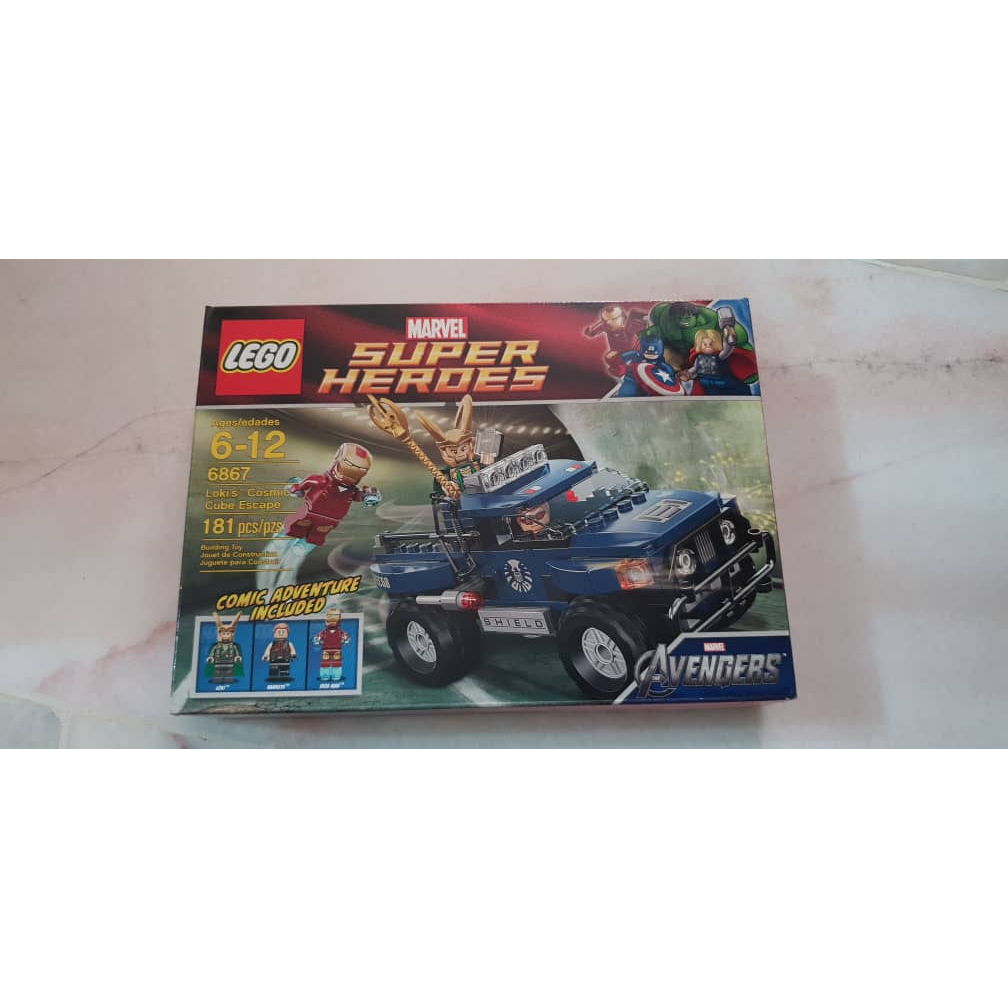 Lego Marvel Super Heroes 6867 Loki's Cosmic Cube Escape (NEW/MISB ...