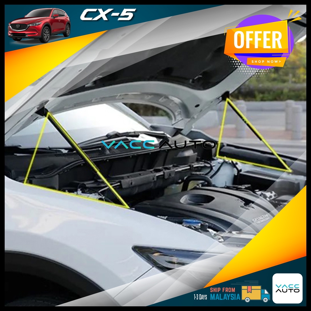 Mazda CX5 CX-5 KF (2nd Gen) 2017 - 2024 Front Bonnet Hydraulic Hood ...