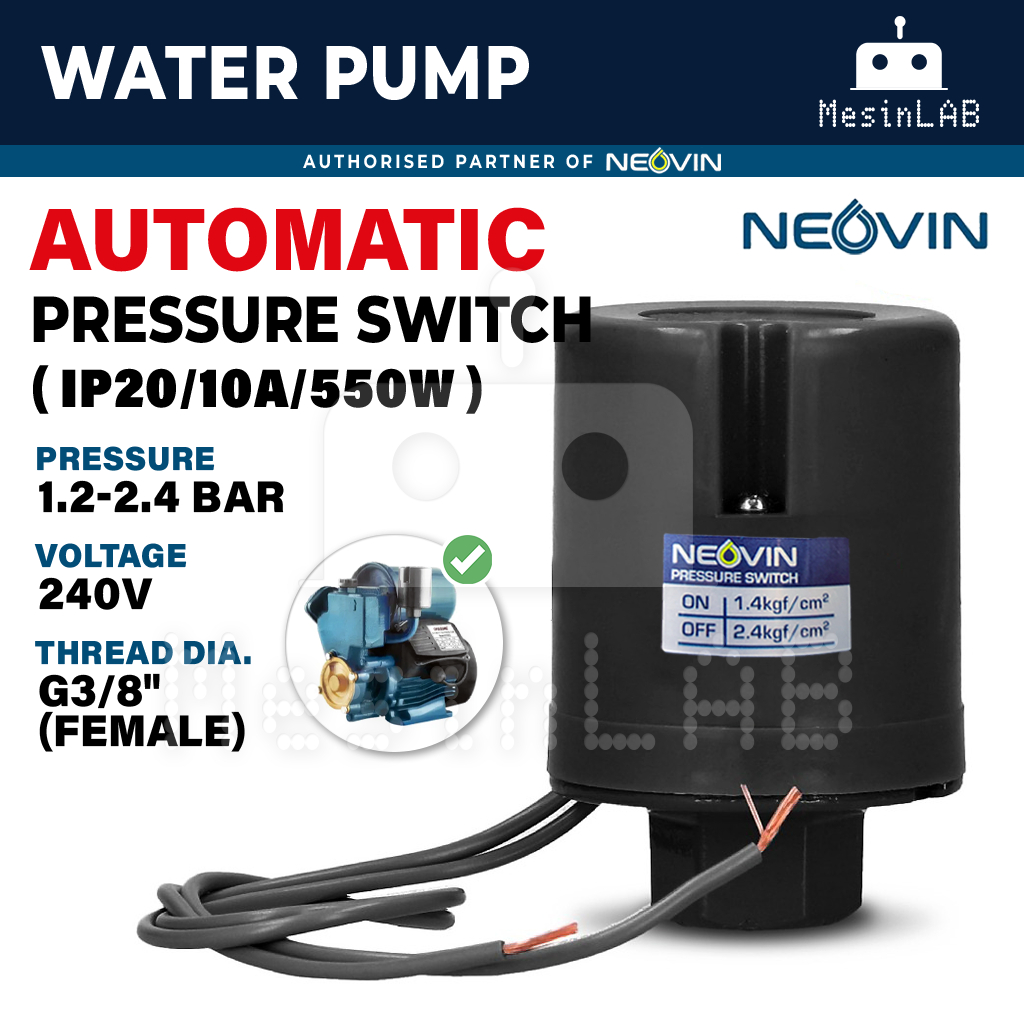NEOVIN 3/8" & 1/4" Water Pump Pressure Switch | Automatic Pam Air ...