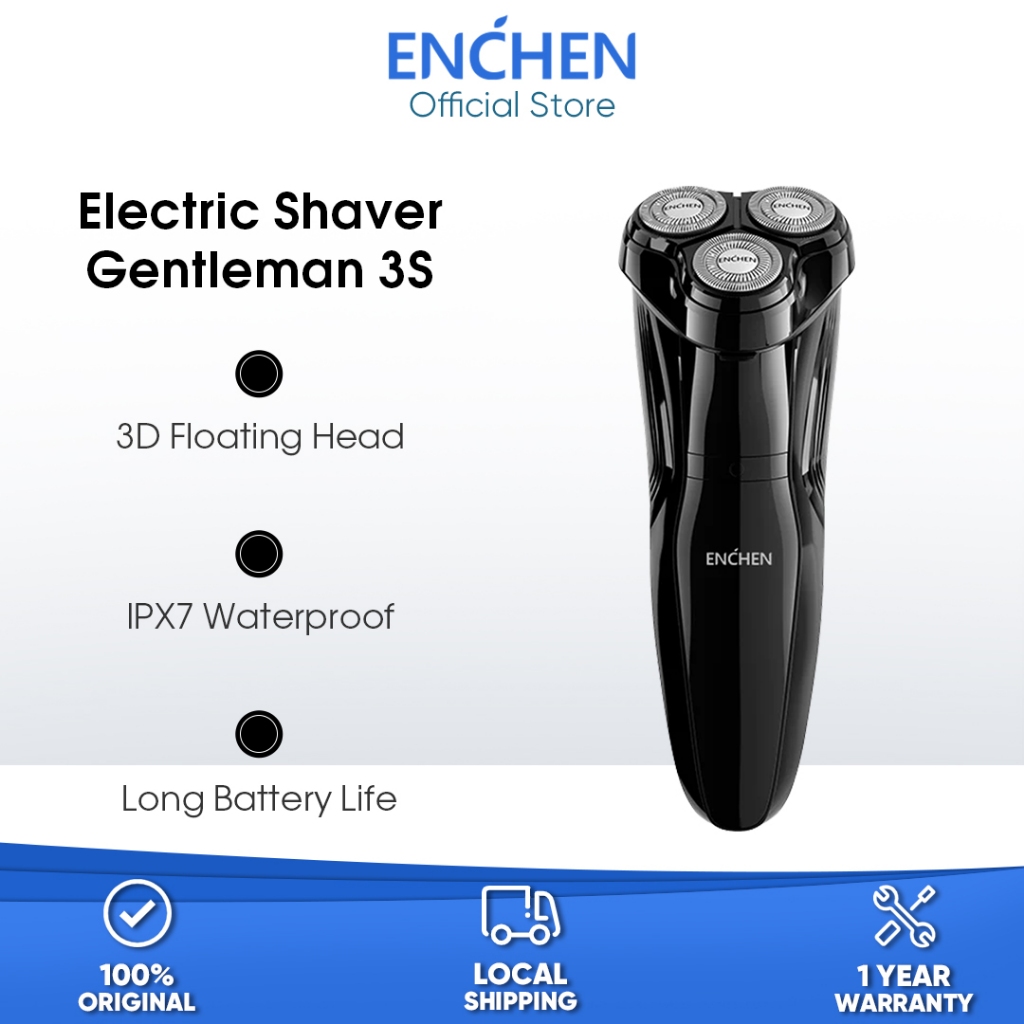 Enchen Electric Shaver Gentleman 3S Shaver Man Wet Dry Dual Use ...