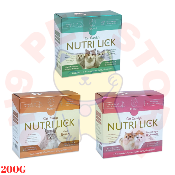 FURVIT Cat Candy's Nutri Lick 200G For Cat Vitamin / Cat Booster ...
