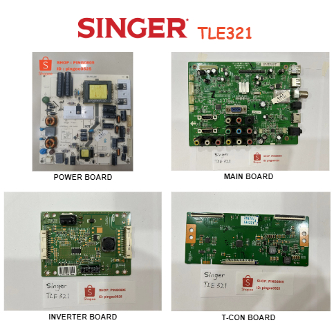 SINGER TLE321 LED TV Power Board K-75L1 PBB1-C8Q071-06427 Main ...